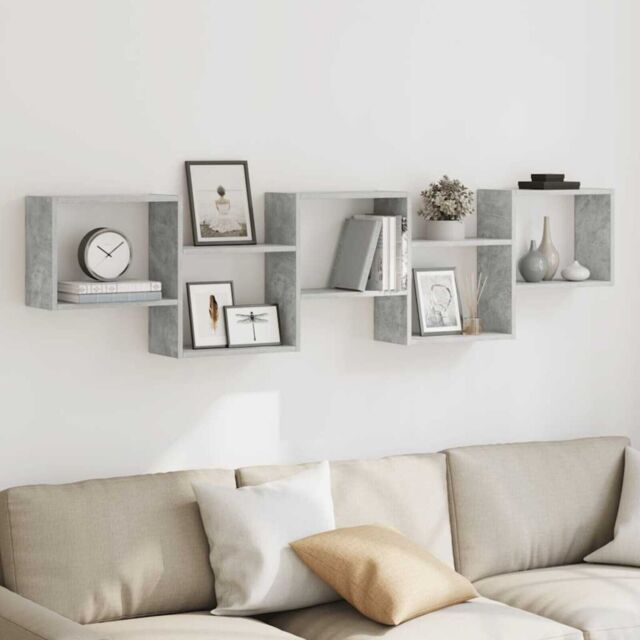 Wall Cube Shelf 5 Compartments Storage Floating Cube Shelves Multi by ...
