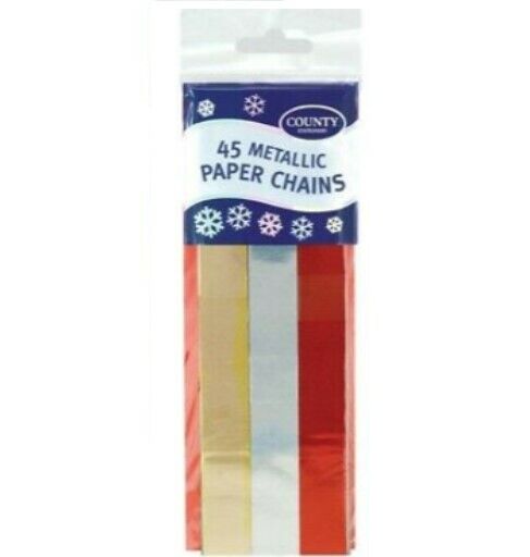 Christmas Paper Chains Streamer Decorations Kids Crafts Make Your Own ...