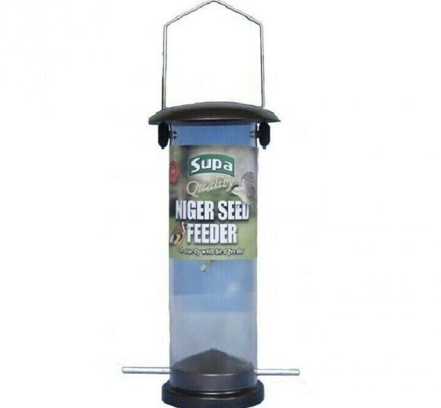 Supa Niger Feeder Plastic Metal Wild Bird Nyjer Feeding Thistle Pet by ...