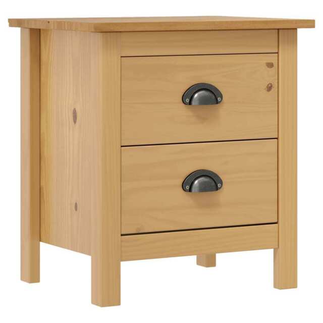 Bedside Cabinet Hill 46x35x49.5 Cm Solid Pine Wood by eBay | ufurnish.com