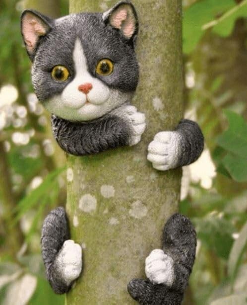 Garden Tree Ornament Peekers Outdoor Novelty Decorations Animals Fairy ...