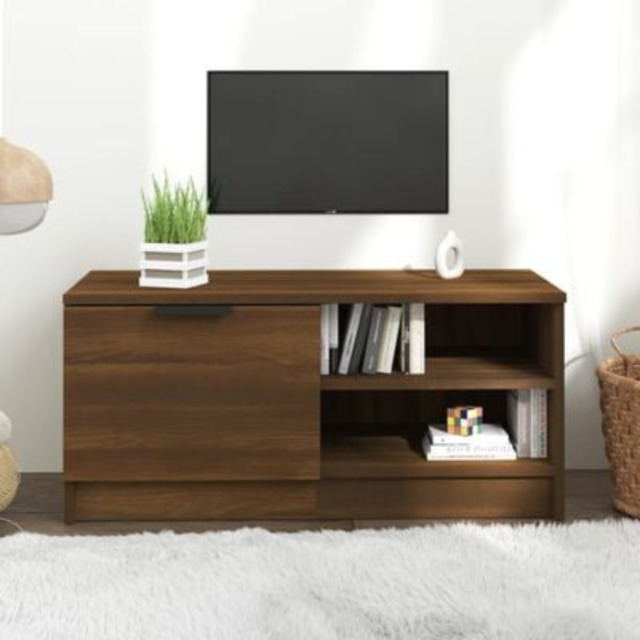 Tv Cabinet Stand Media Entertainment Television Led Lcd Wooden Unit by ...