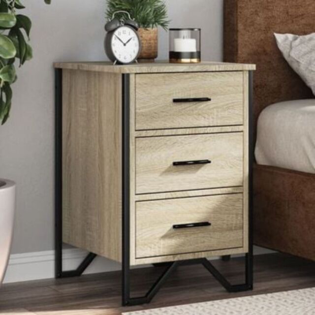 Modern Bedside Cabinet Nightstand Bed Side End Table Unit Engineered by ...