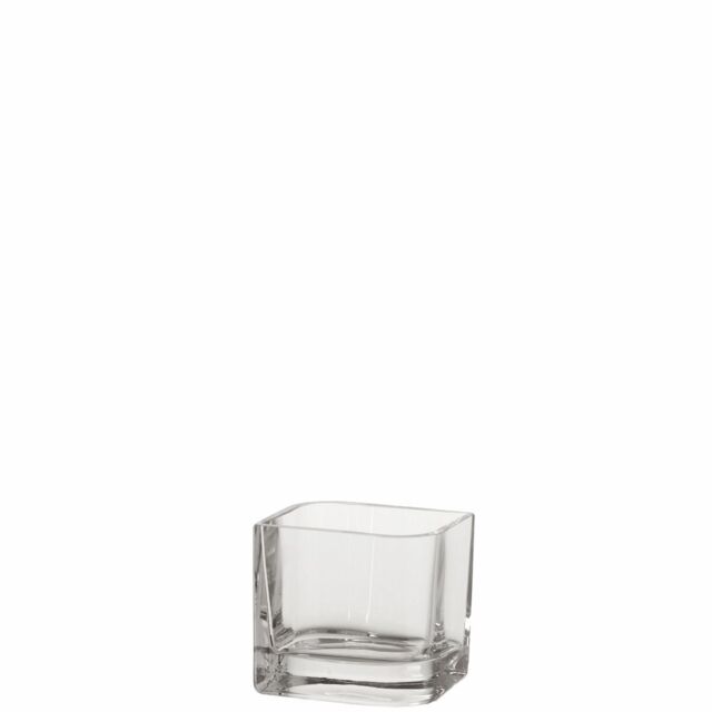 Leonardo Lucca Small Square Glass Cube Vase - 10cm X 11cm by eBay ...
