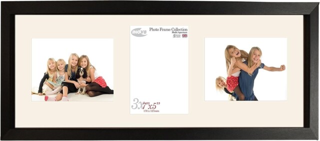 Inov8 British Made Traditional Photo Frame Black Triple 7x5x2 by eBay ...