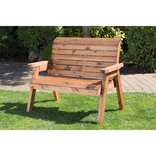 Charles Taylor 2 Seater Wooden Garden Bench Hand Made Traditional by ...