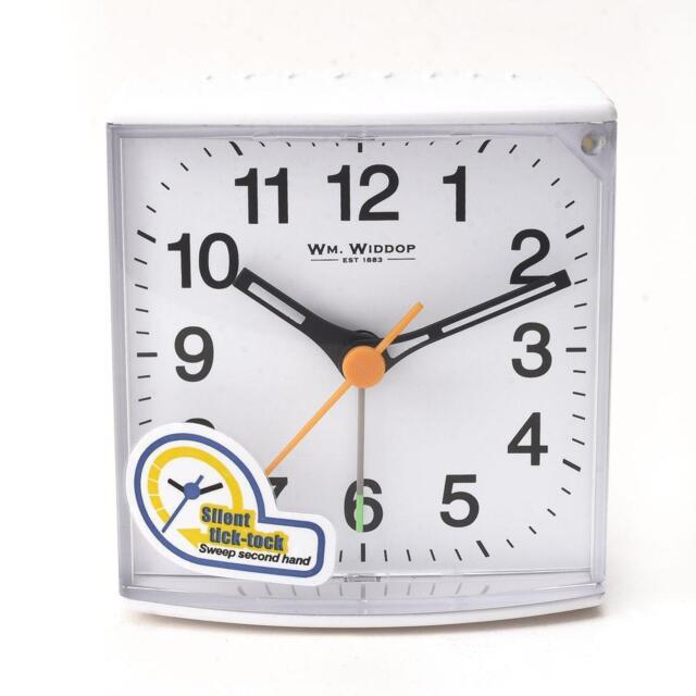 5374w Wm Widdop® Alarm Clock With Sweep Movement - White by eBay ...