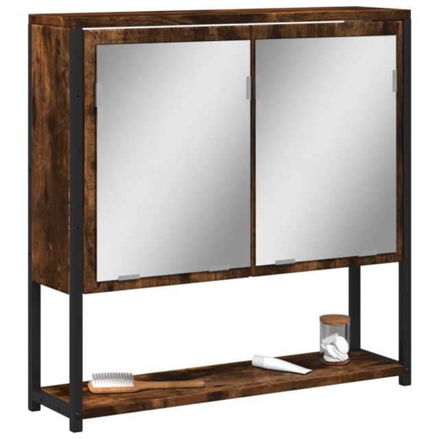 Bathroom Mirror Cabinet Wall Mounted Storage Cabinet Engineered Wood by ...