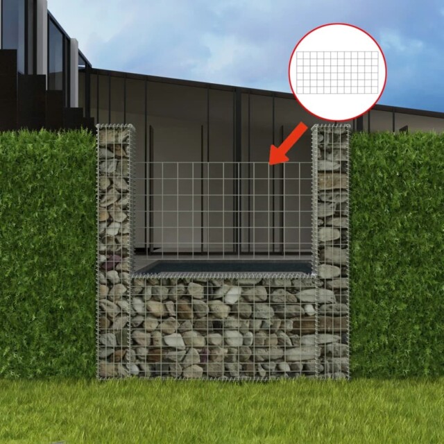 Gabion Basket Garden Screen Fencing Panel Barrier U-shape Steel 3 by ...