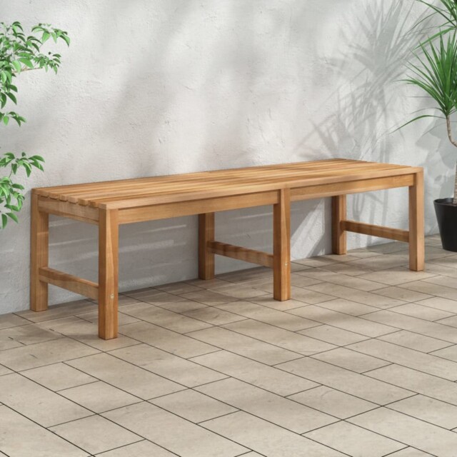 Teak Wood Garden Bench 150x40x45 Cm Outdoor Furniture, Durable & by ...