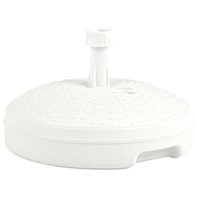 Umbrella Base Sand/water Filled 20 L White Plastic Rattan by eBay ...