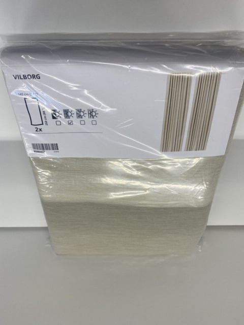 Ikea Vilborg Room Darkening Curtains, 1 Pair, Beige, 145x250 by eBay ...