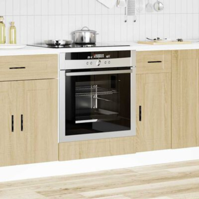 Kitchen Oven Cabinet Shelf Storage Unit Oven Cupboard Engineered Wood ...