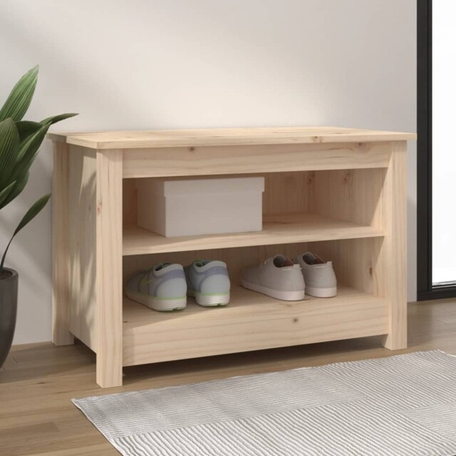 Solid Wood Pine Shoe Bench Wooden Storage Rack Multi Colours/sizes by ...