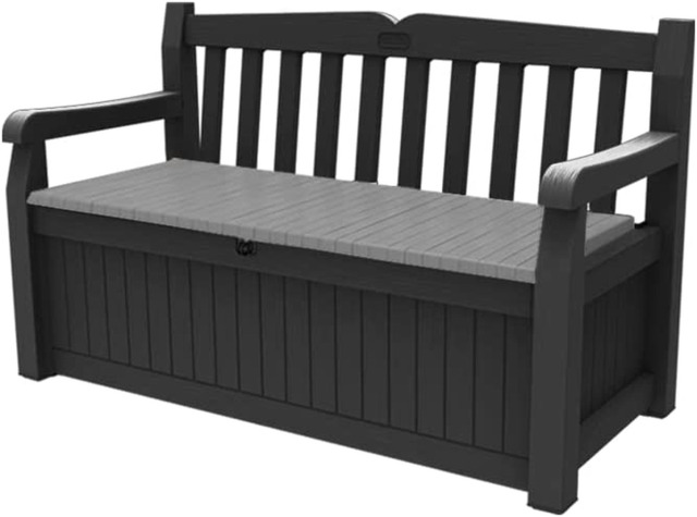 Keter Eden Bench 265l Outdoor 60% Recycled Garden Furniture Storage by ...