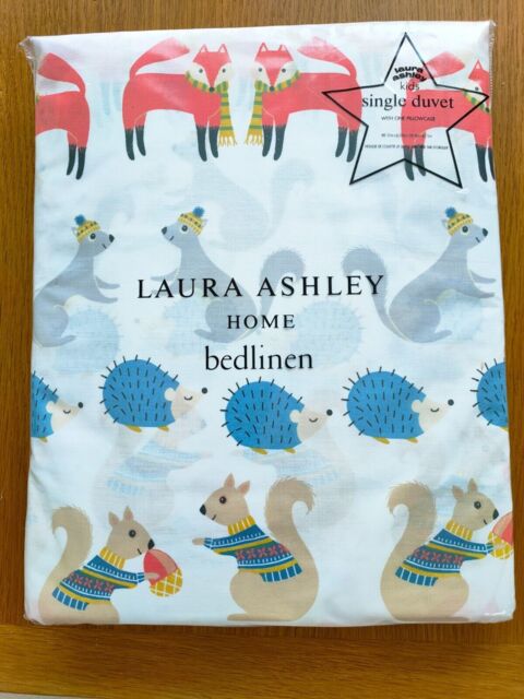 Laura Ashley Kids Woodland Animals Single Bedset Duvet Cover + 1 by ...