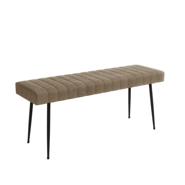 Large Beige Faux Leather Dining Bench - 120cm - Seats 2 - Logan Log012 ...
