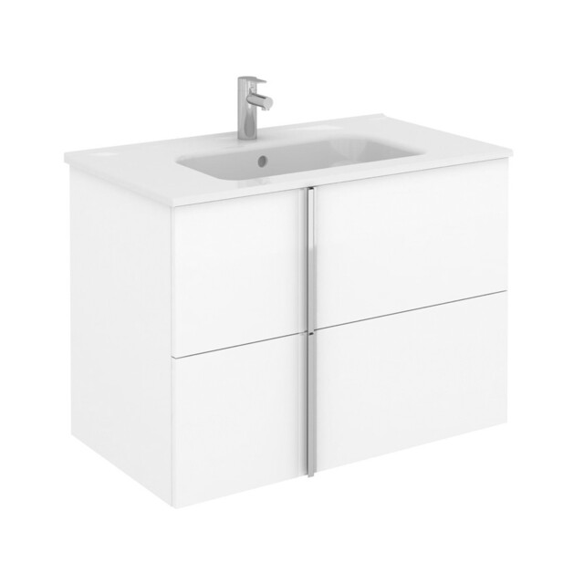 Royo Onix Gloss Grey 2-door Wall Hung Vanity Unit - 600mm Wide by eBay ...