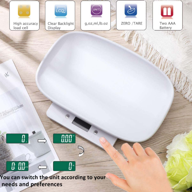 Pet Scale Digital Puppy Scales, Baby Weighing Scales, With Tape by eBay ...