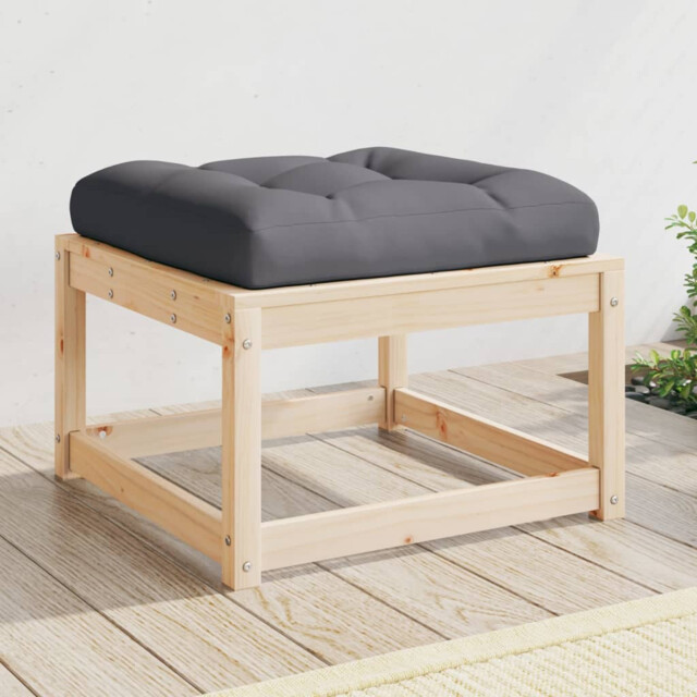 Vidaxl Garden Footstool Solid Wood Pine by eBay | ufurnish.com