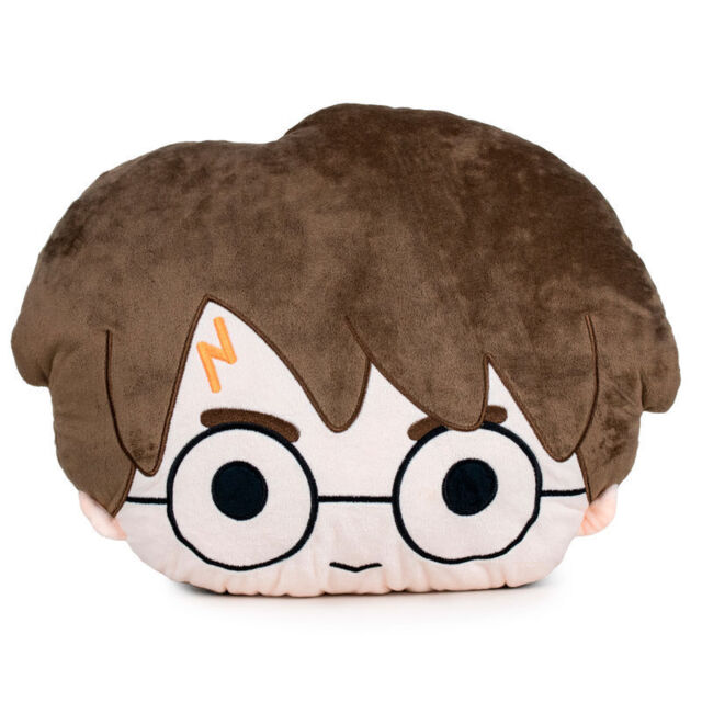 Harry Potter Head 3d Plush Cushion - 35cm Harry Potter Fan Merchandise ...