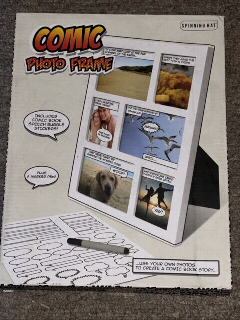 Comic Book Style Photo Frame With Comic Speech Bubbles Gift Adults by ...