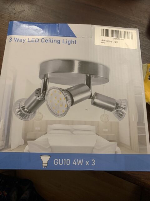 Led Ceiling Light Rotatable,hansang 3 Way Round Plate Ceiling by eBay ...