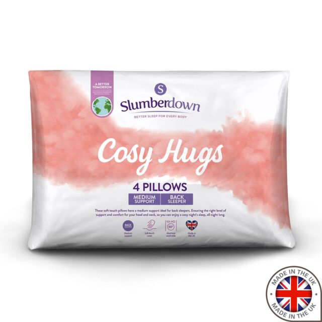Slumberdown Cosy Hugs Medium Back Sleeper Pillows by eBay | ufurnish.com