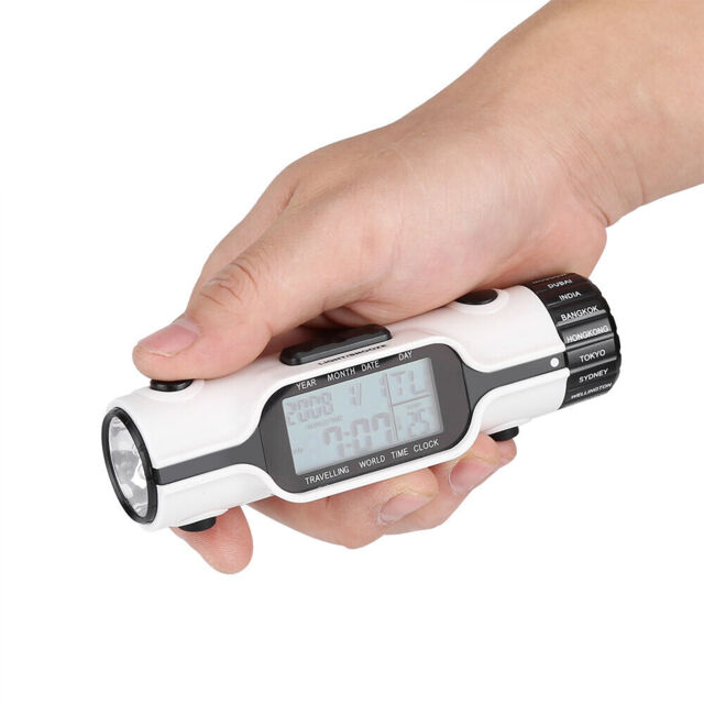 World Time Travel Clock Multi Time Zone Digital Travel Alarm Clock by ...
