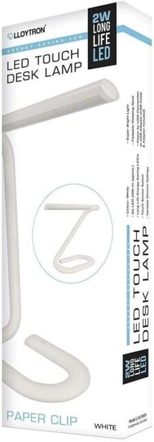 Portable 2w Led Paperclip Long Life Foldable Touch Study Desk Lamp by ...