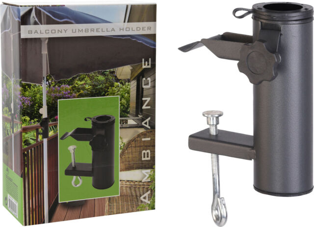 Metal Balcony Parasol Holder Clamp Umbrella Holder Fence Parasol Clamp ...