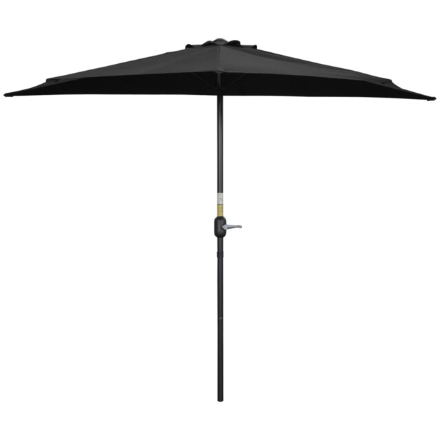 2.7m Metal Frame Garden Furniture Parasol Half Round Umbrella by eBay ...