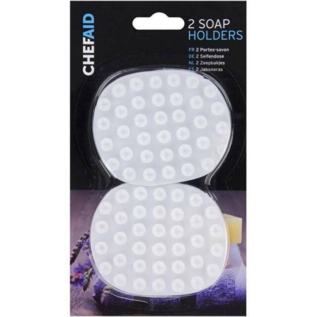 Chef Aid X 2 White Plastic Soap Holder - Semi Flexible - Kitchen by ...