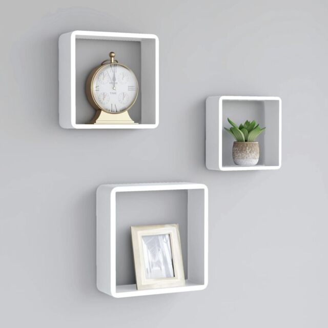 3x Wall Cube Shelves Floating Corner Shelf Display Storage Unit by eBay ...