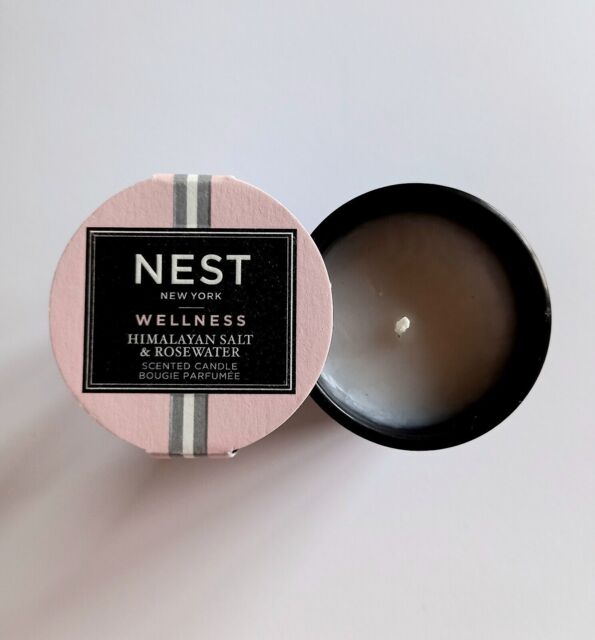 2 Nest Ny Himalayan Salt & Rosewater Votive Candle In Black Jar 27g by ...