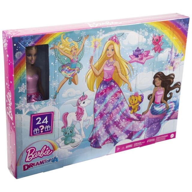 Barbie Dreamtopia 2022 Advent Calendar Doll & 24 Surprises - Hgm66 by ...