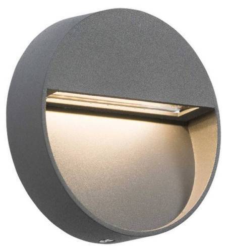 Led Lwr2g Pathway 2w Round Outdoor Mount Garden Ip44 Wall Guide Light ...