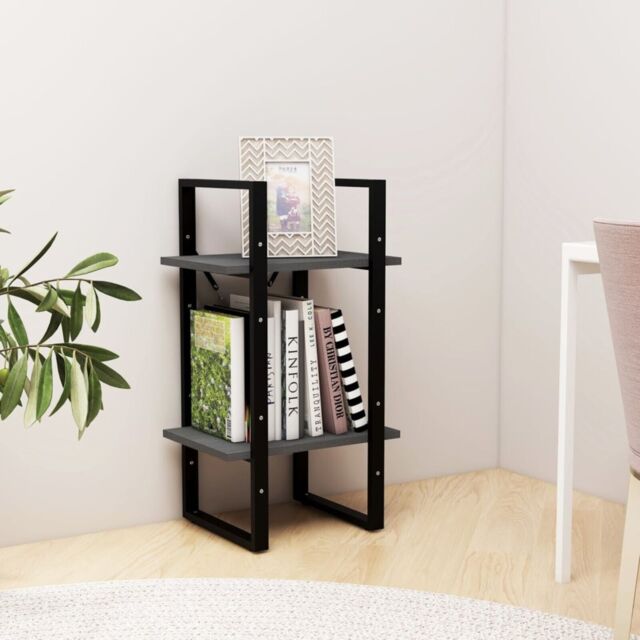2-tier Book Cabinet Bookshelf Bookcase Storage Bookstand Solid Pine by ...
