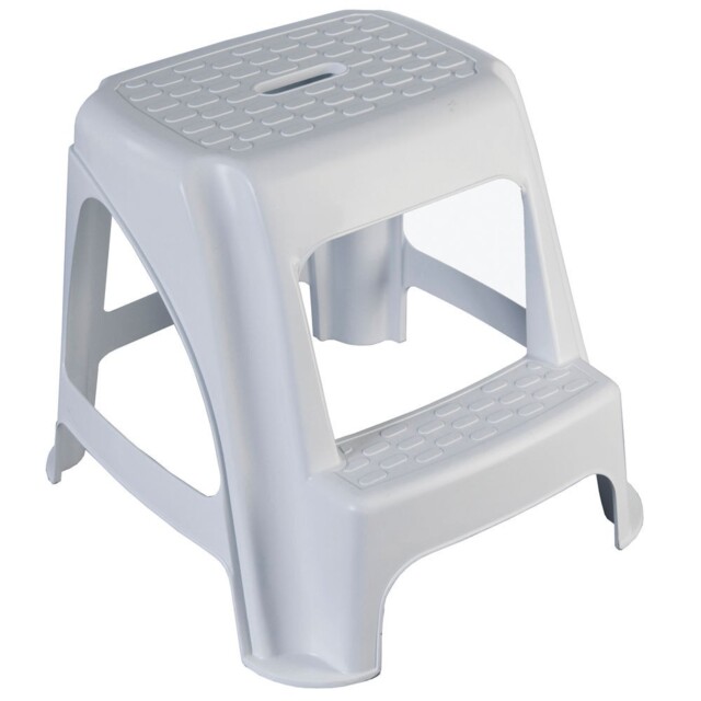 Gpc White Plastic Step Stool L470 X W510 X H400mm He400z by eBay ...