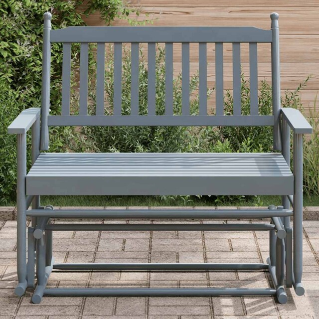 Glider Bench Rocking Bench Outdoor Bench Garden Bench Solid Wood by ...