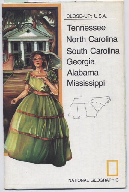 National Geographic Closeup Maps Usa The Southeast: Regional Map & by ...