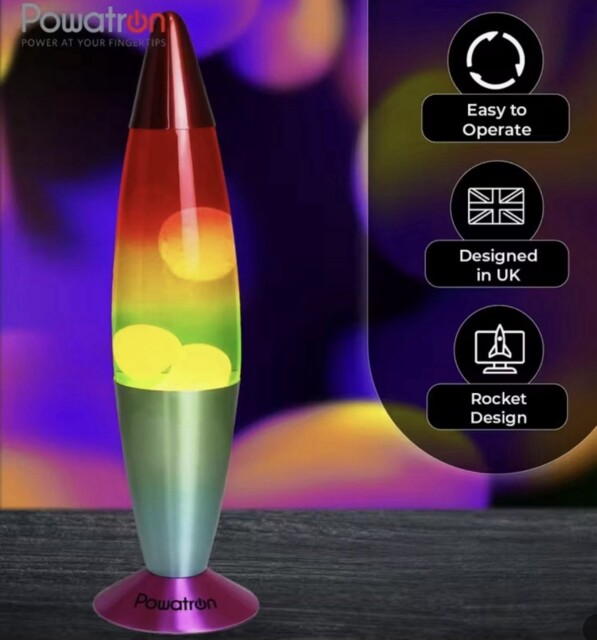 "Large 16"" Retro Lava Lamp Liquid Motion Wax Relaxation Light -" by ...