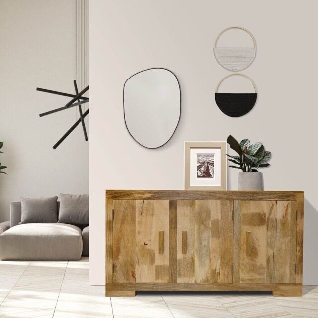 Solid Mango Wood Light Large Sideboard Indian Furniture by eBay ...