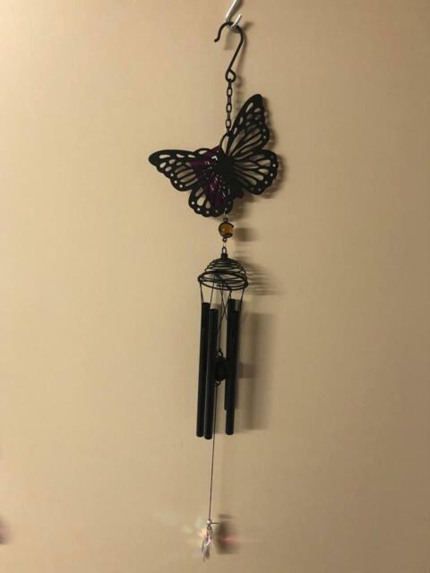 Primus Black Silhouette Wind Chimes With Crystal Dropper Choice Of 4 by ...