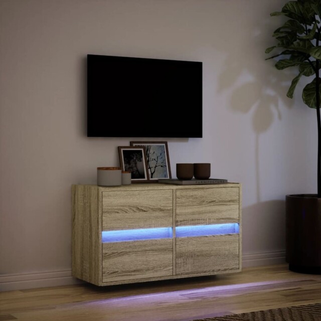 Tv Cabinet With Led Lights Tv Stand Tv Unit Hall Entertainment Centre ...