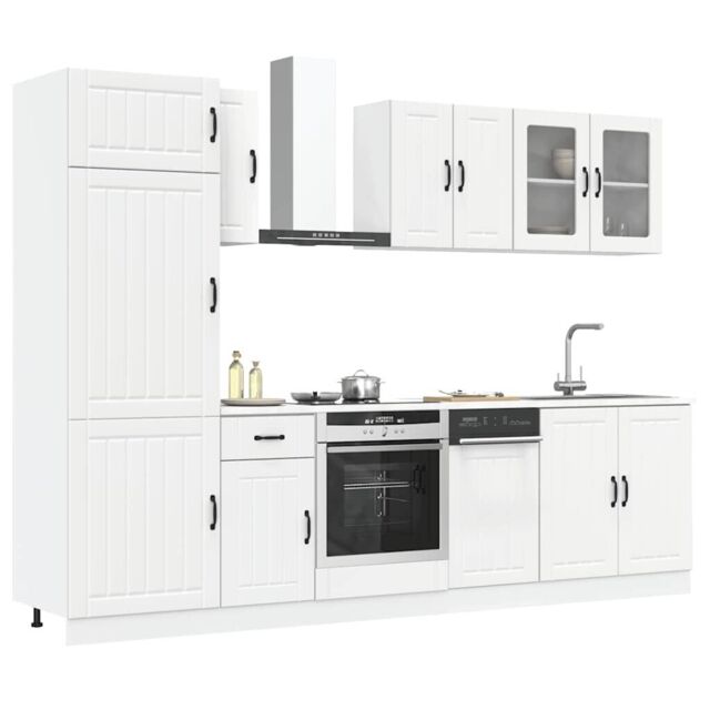 Vidaxl 8 Piece Kitchen Cabinet Set Kalmar White Engineered Wood by eBay ...