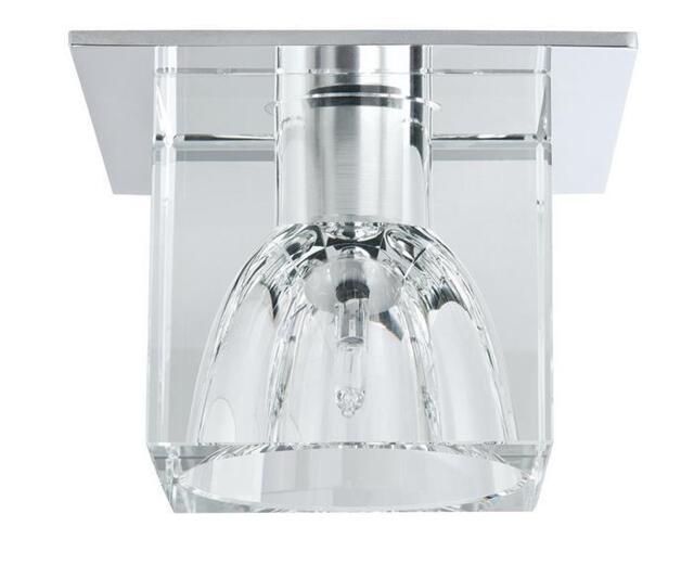 Paulmann Recessed Spot Light Clear Glass Cube Set Of 3 Chrome by eBay ...