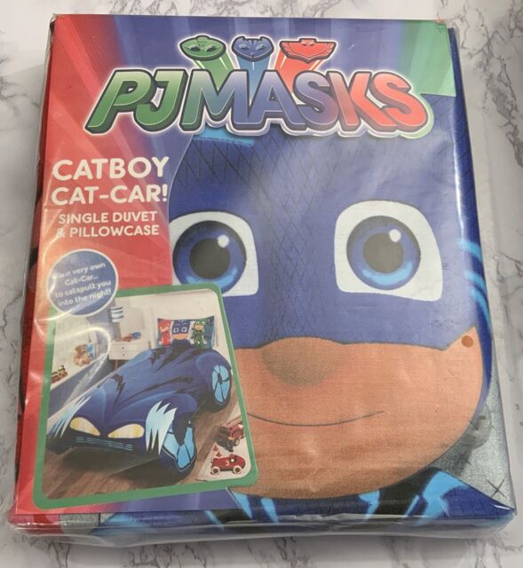 Pj Masks Catboy Shaped Single Bed Duvet Cover Reversible Character by ...