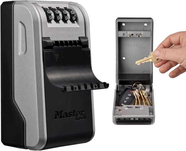 Masterlock Key Safe Lock Box Combination Number Wall Mounted - by eBay ...
