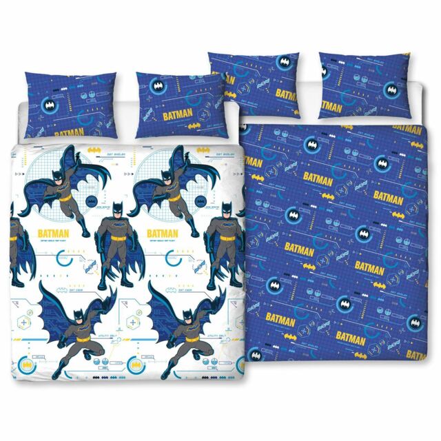 Batman Tech Double Bedding Set Children's Reversible Duvet Cover Dc by ...